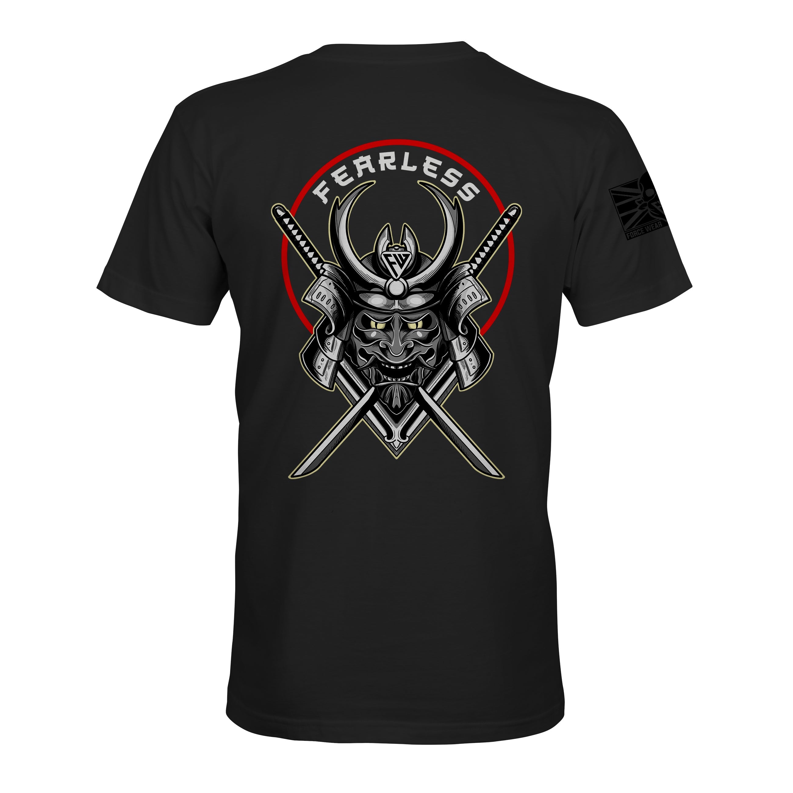 FEARLESS SAMURAI BACK ONLY T-Shirt | Military | Veteran | Force Wear – Force Wear HQ