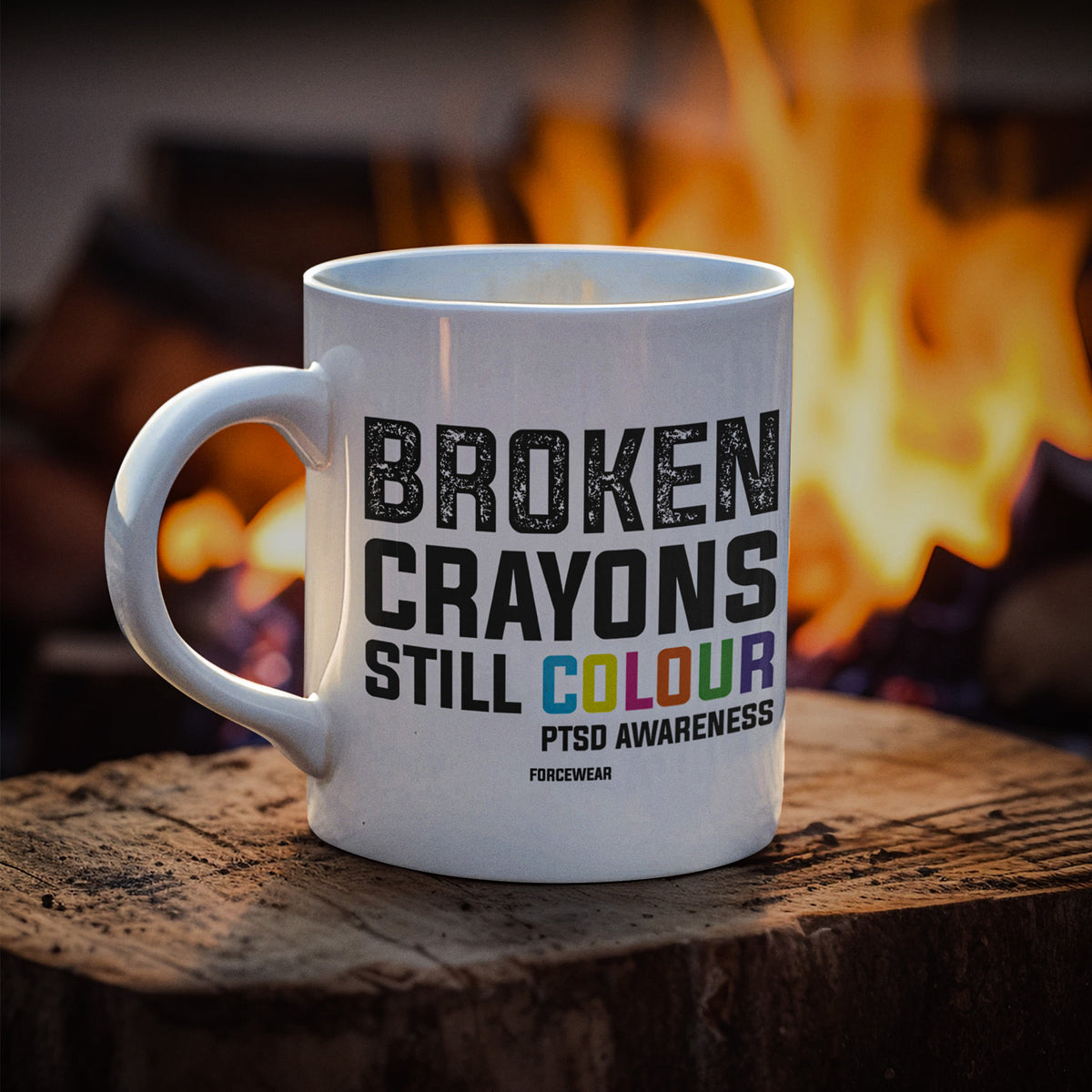 PTSD BROKEN CRAYONS MUG – Force Wear